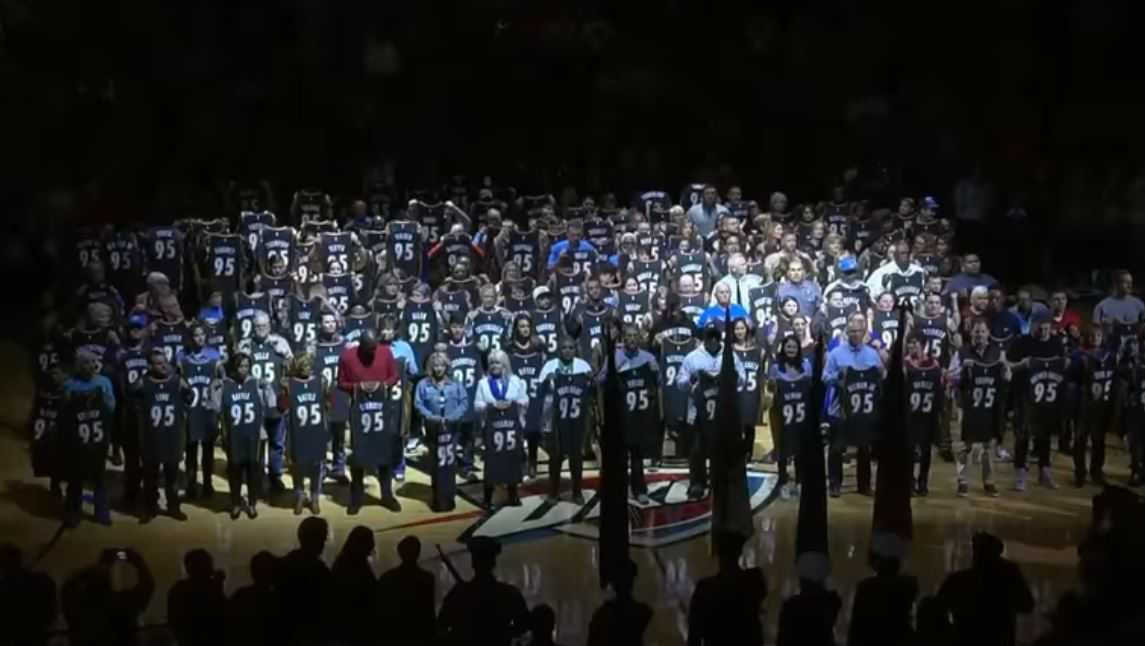 Thunder honors OKC bombing victims in emotional tribute before game