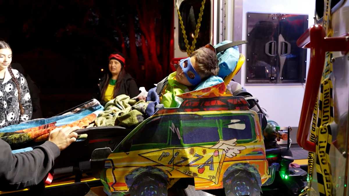 Trick-or-treaters with limited mobilities get to go door to door