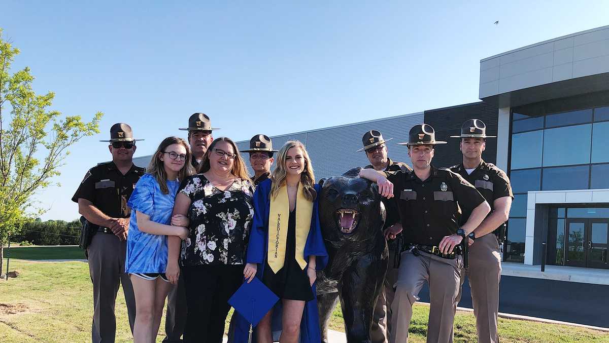 OHP troopers show support for fallen trooper’s daughter who graduated ...