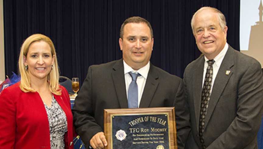 Trooper who prevented wrong-way crash given statewide award