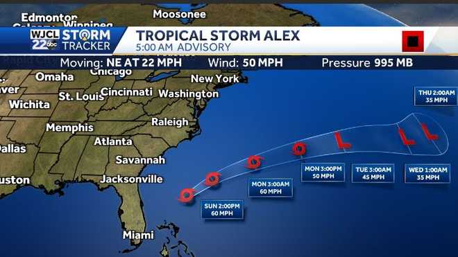 Our first named storm of the 2022 Season has made its debut. Where is ...