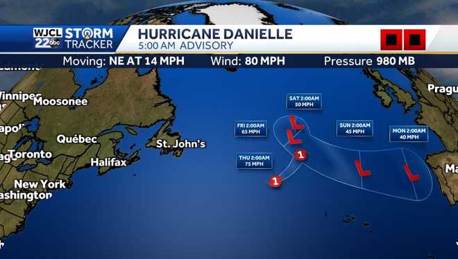 Dry and hot today but rain is on the way. Tracking two hurricanes