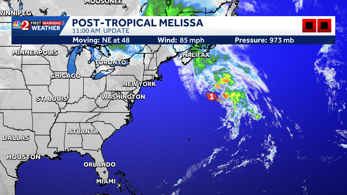 Melissa become extratropical, NHC says