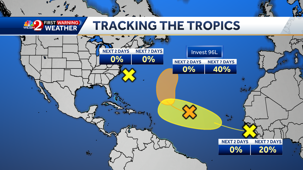 Invest 96-L likely to become tropical depression, NHC says