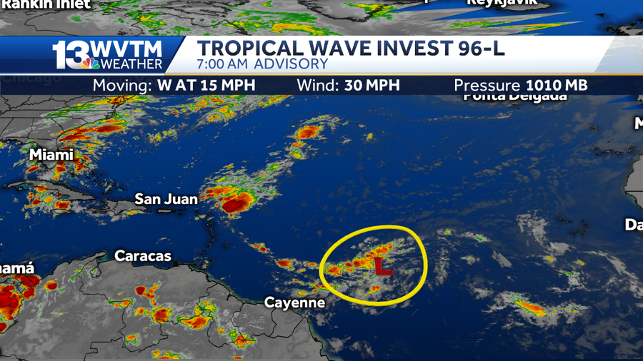 Tracking a tropical wave through the Atlantic