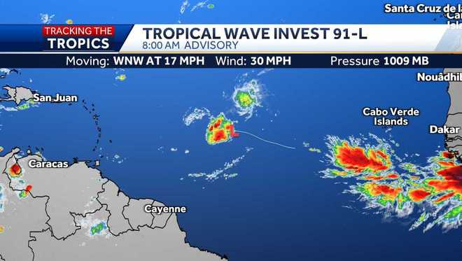 Showers already on the radar this morning and increasing through the day