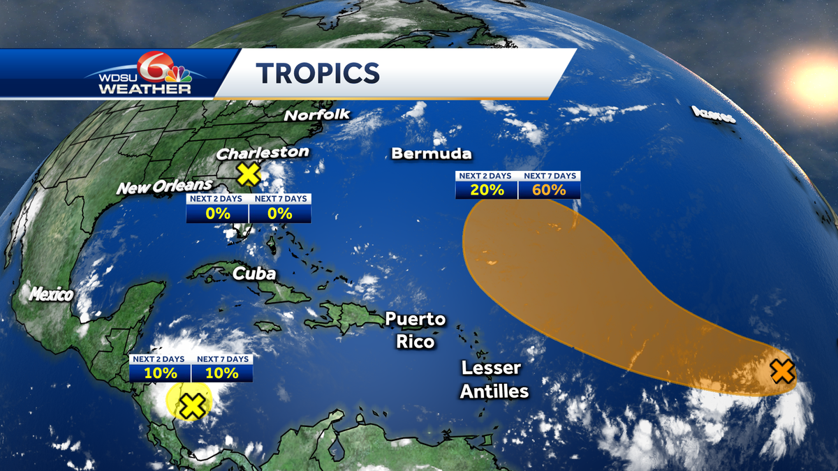Louisiana tracking three tropical disturbances in Atlantic