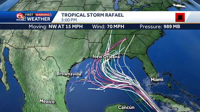 Rafael continues to get stronger in Caribbean