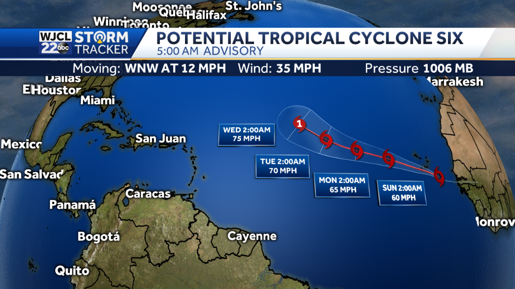 Tracking the Tropics with possible tropical storm by the holiday weekend