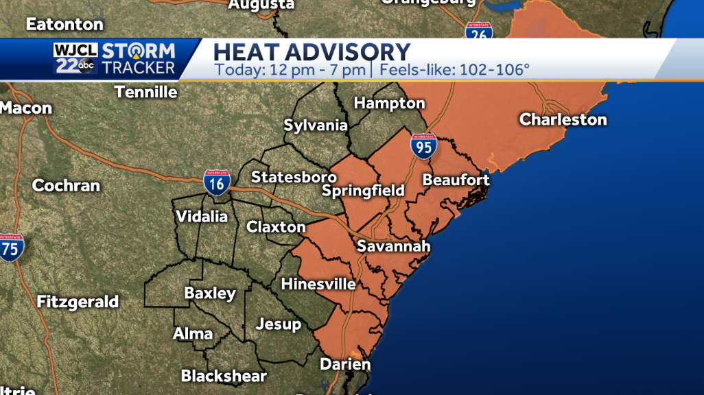 Forecasters warn of dangerous heat in southeast Georgia, Lowcountry