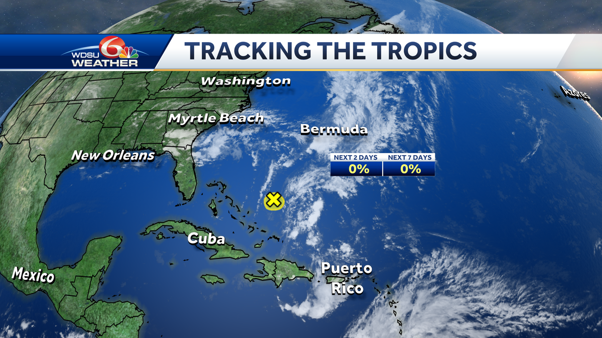 Low chance of tropical development in the Atlantic