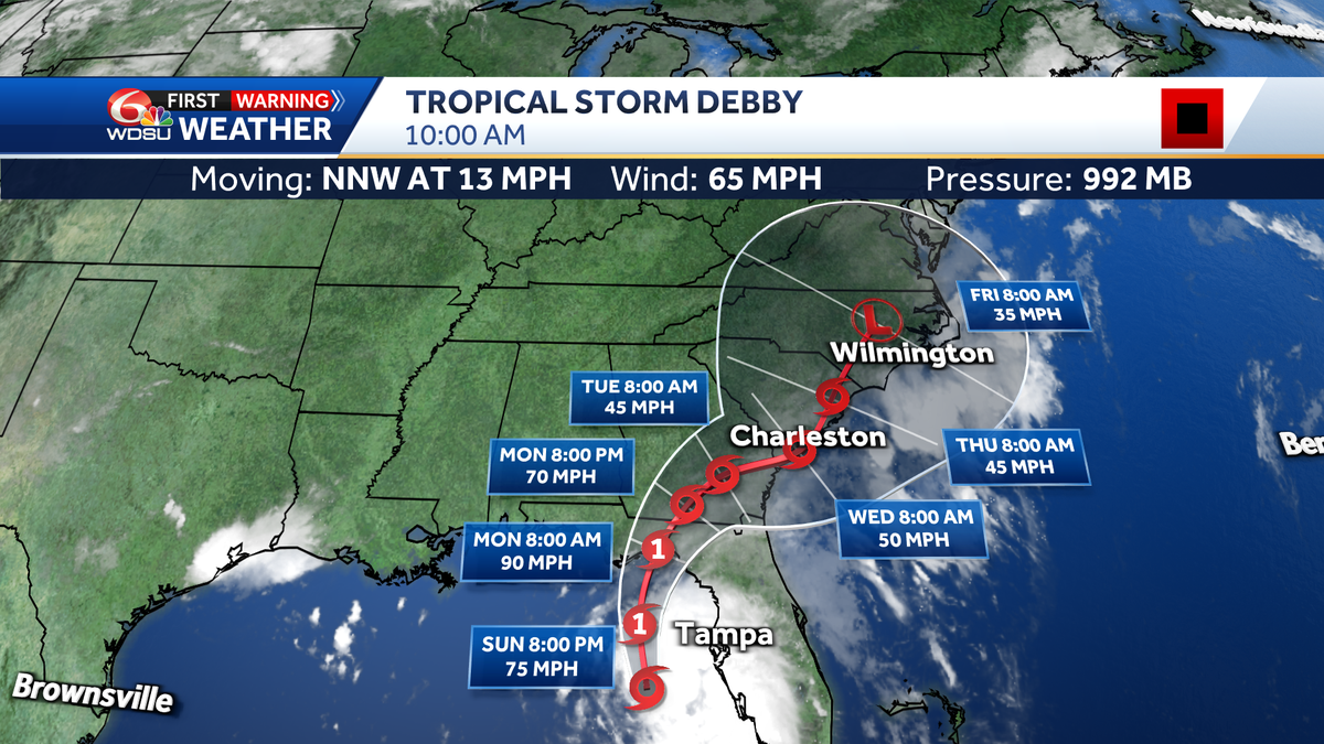 Hot today, even hotter weather ahead, and tracking Debby