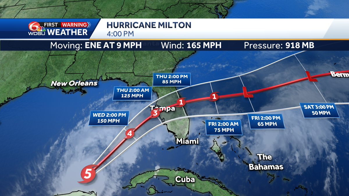 Milton moving toward Florida, another cold front coming