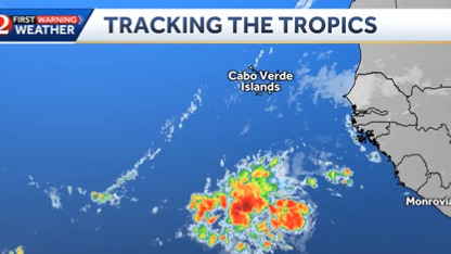 National Hurricane Center tracking 3 tropical waves