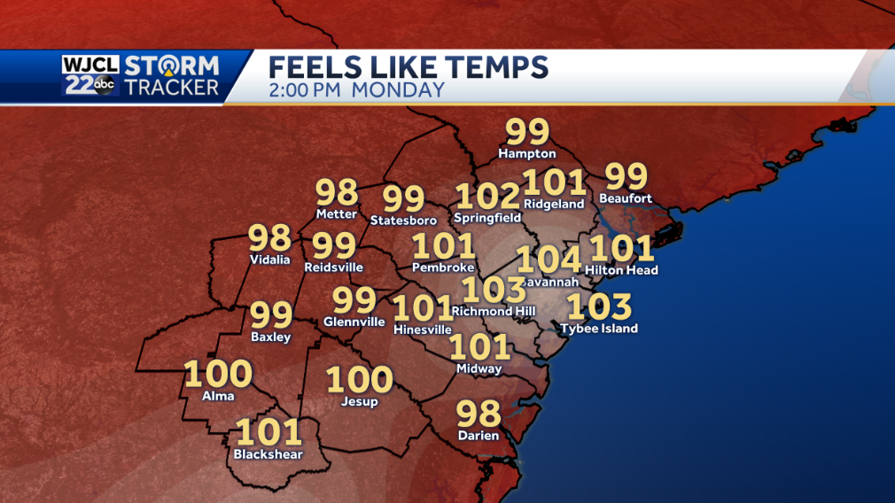 Heat wave continues today with highs near 100