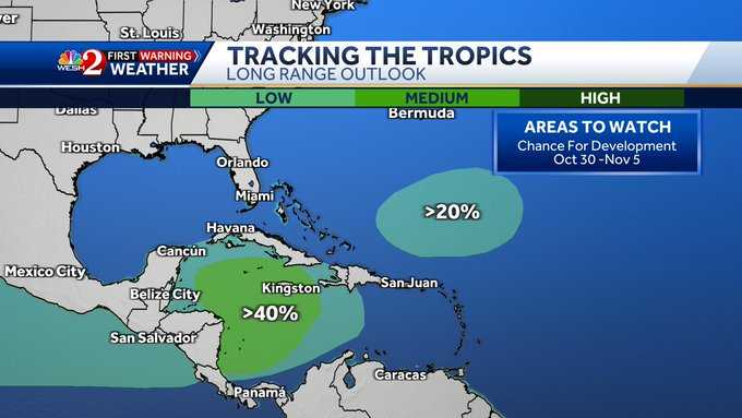 Tropics: Models show possible development in early November