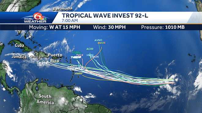 High chance of tropical development in the Atlantic