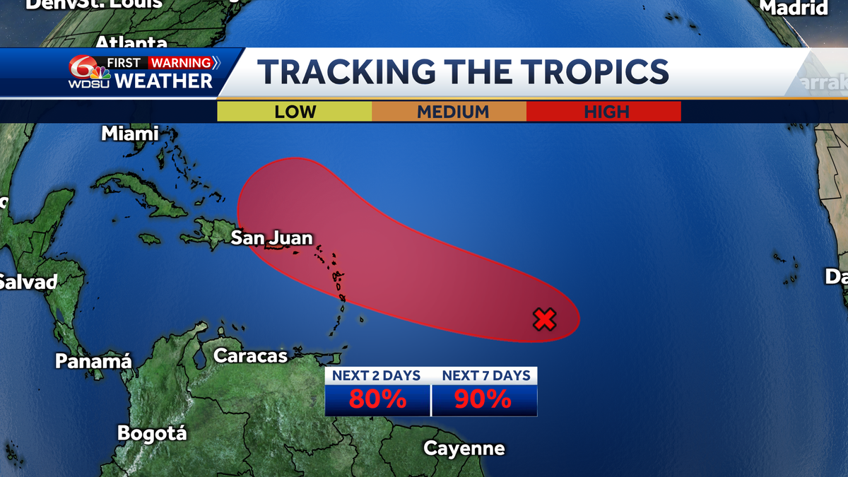 Watching tropical wave that could develop in Atlantic