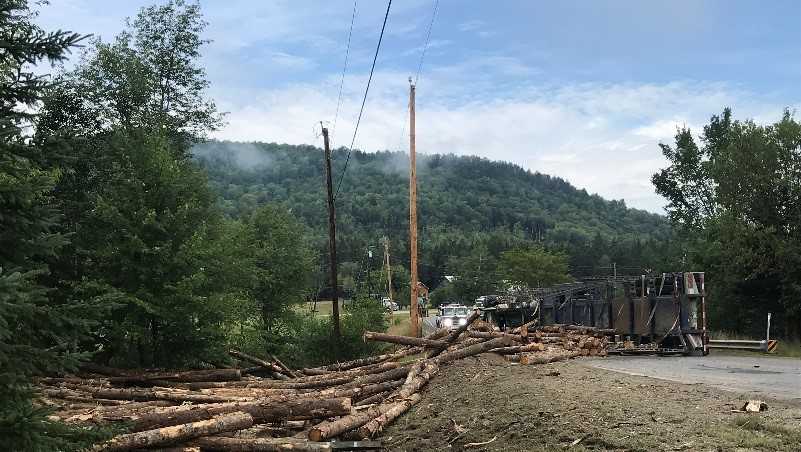 Logging truck crash seriously injures driver, deputies say