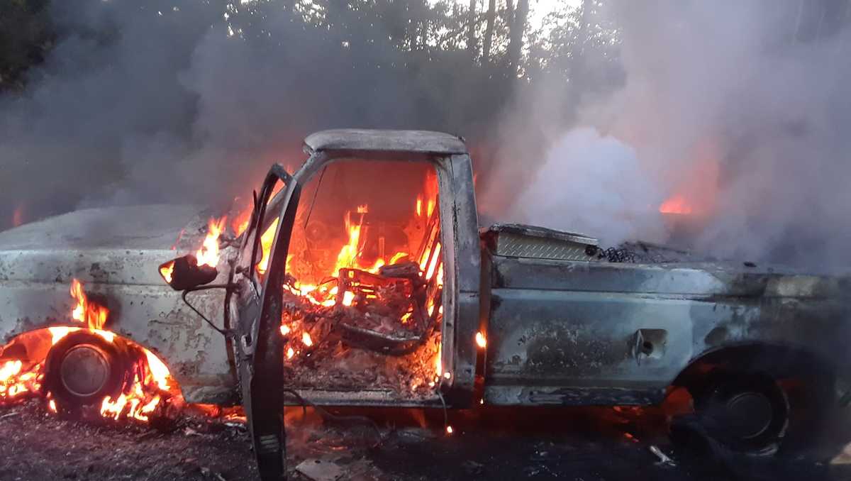 Firefighters stop truck fire from spreading to barn in Nelson County