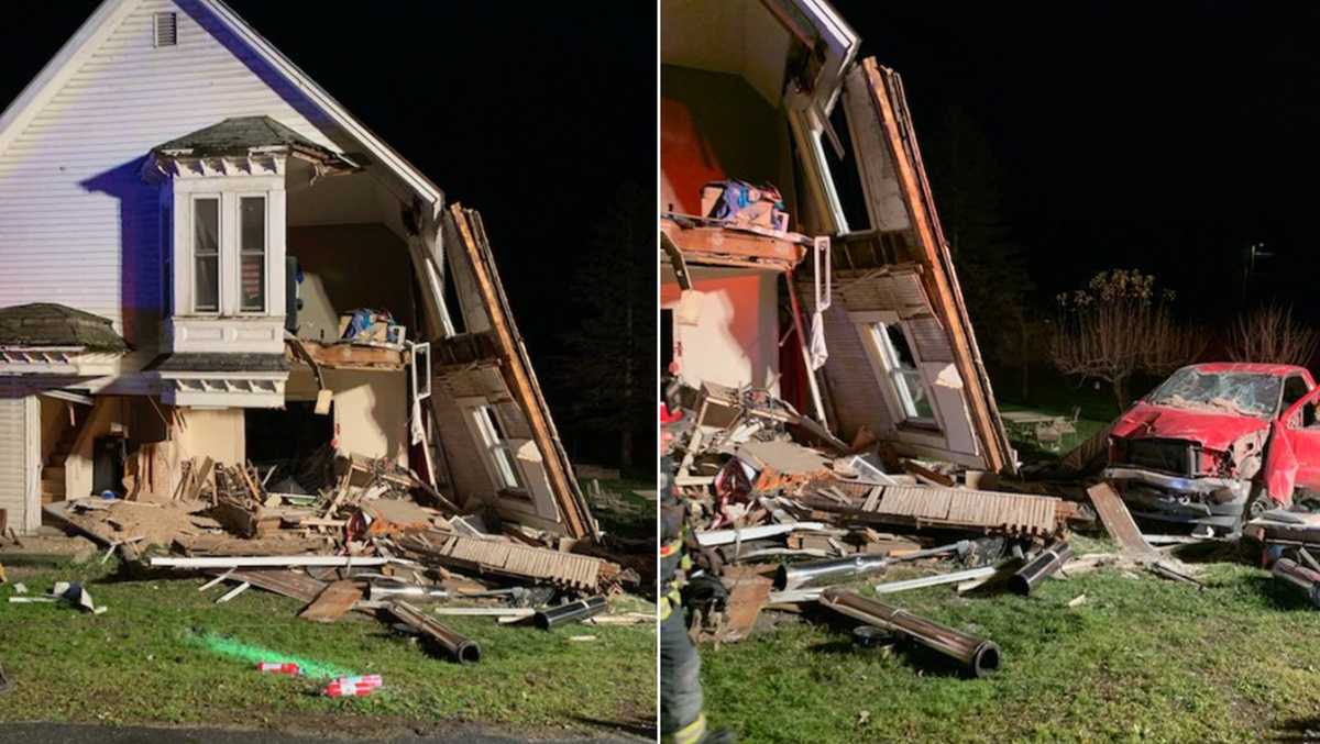 Truck crashes into Vermont home, causing partial collapse