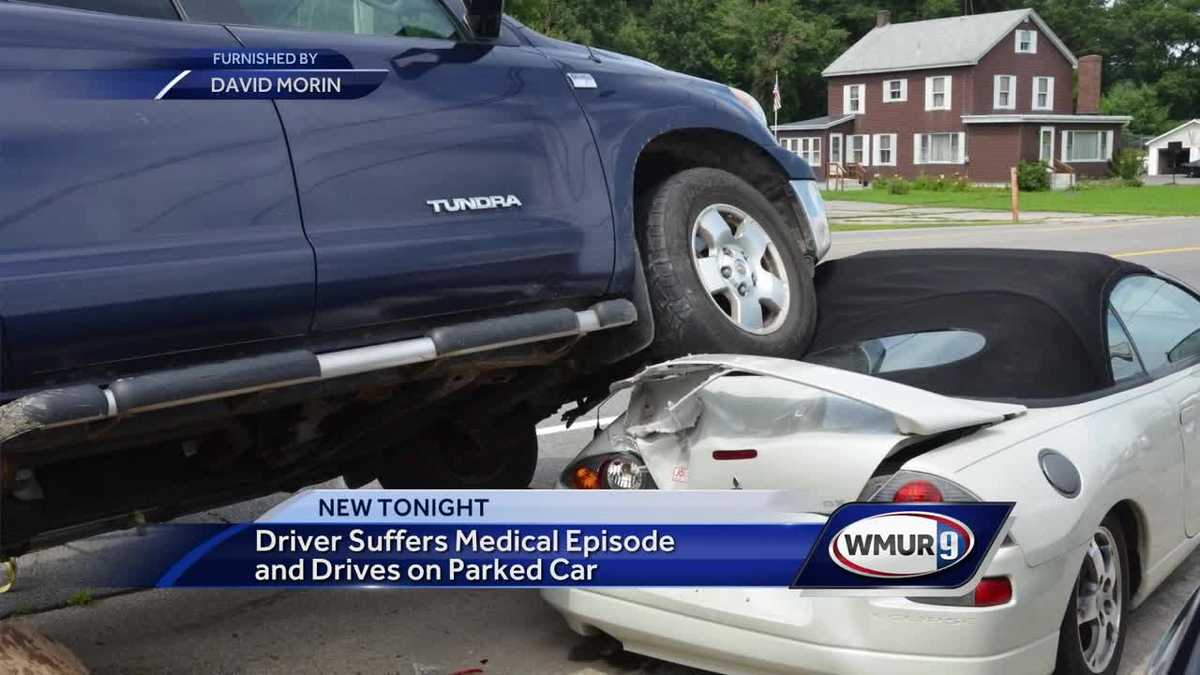 Man drives onto parked car after suffering medical episode