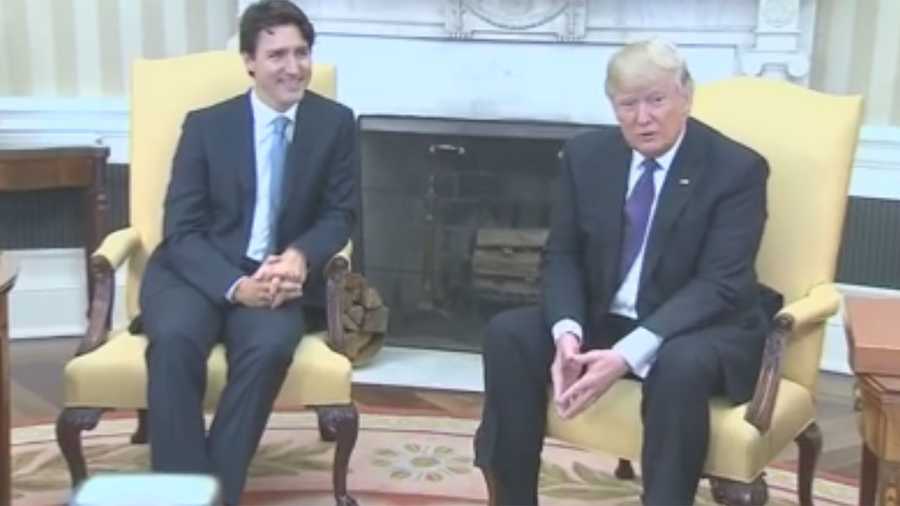 Donald Trump, Justin Trudeau hold news conference