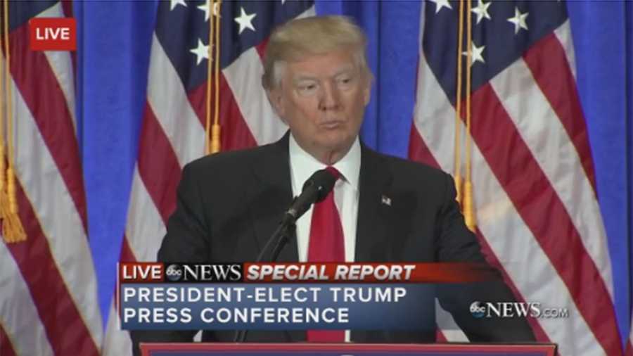 President-elect Donald Trump holds news conference
