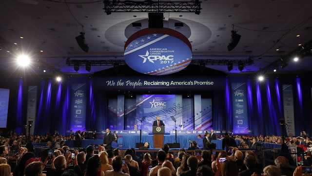 Russian flags branded with 'Trump' waved, confiscated at CPAC