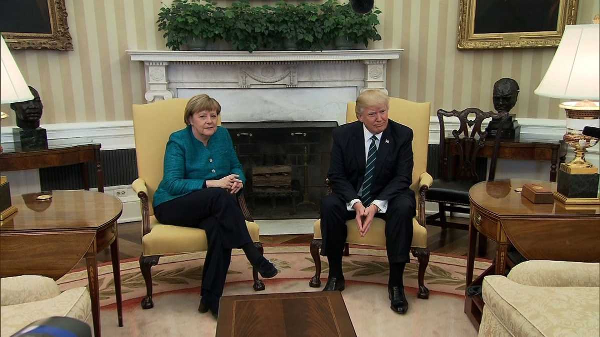Common bonds aside, Trump and Merkel show little rapport