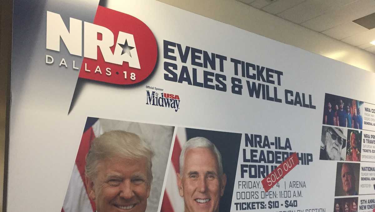 Trump, Pence speak at NRA annual convention in Dallas