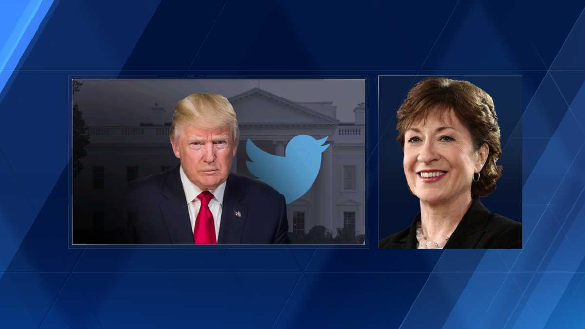 President Trump tags Sen. Susan Collins in tweet about whistleblowers