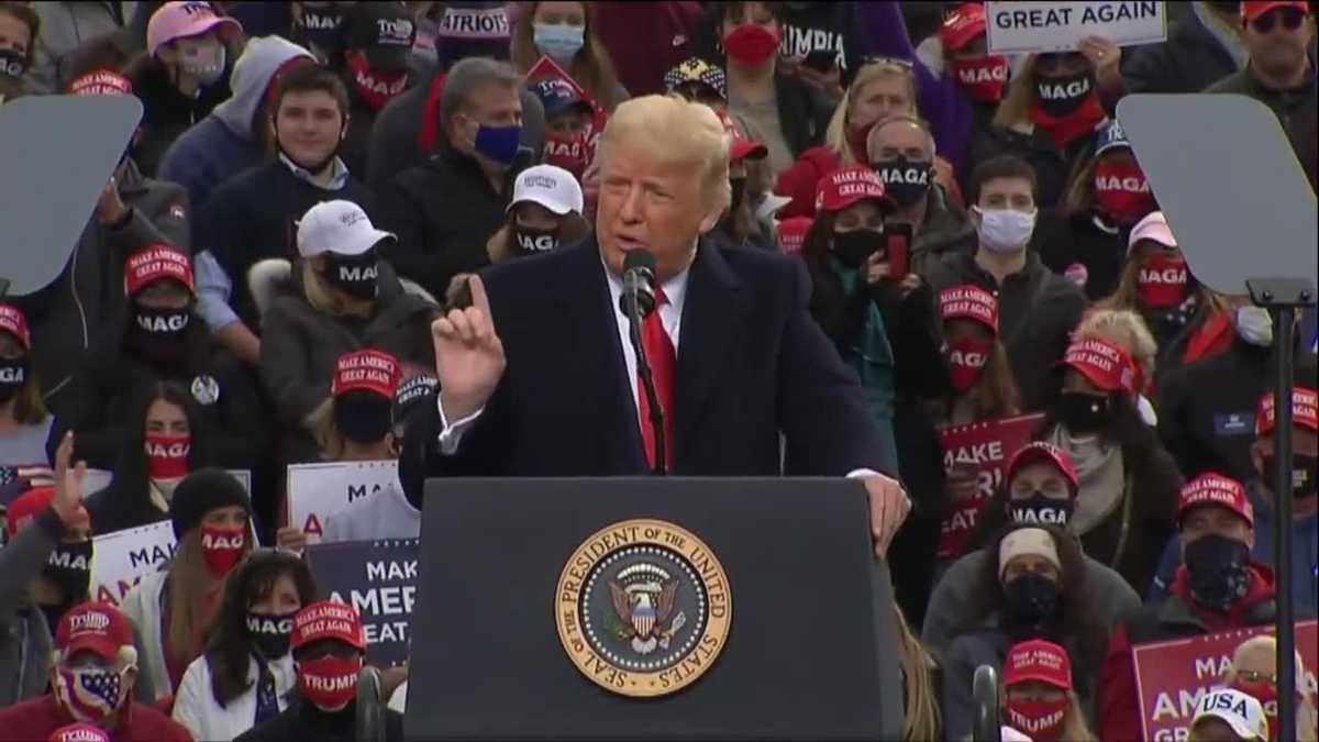 President Trump holds rally in New Hampshire