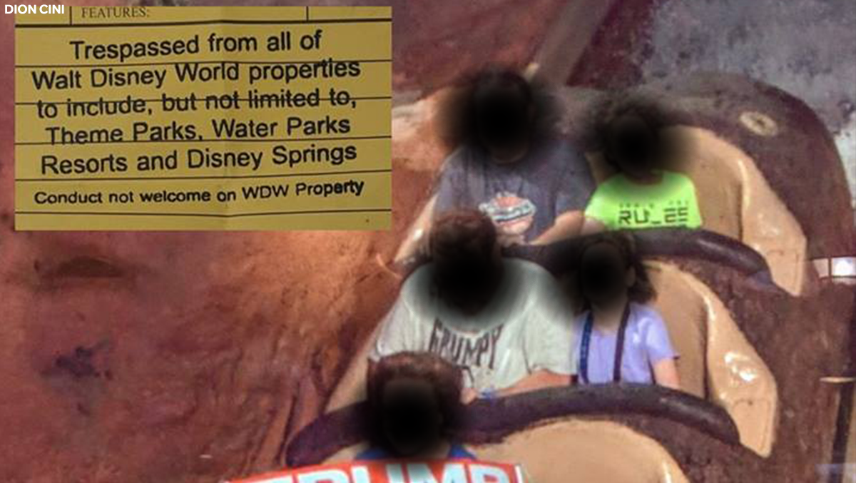 Pro Trump sign at Magic Kingdom gets Disney guest banned again