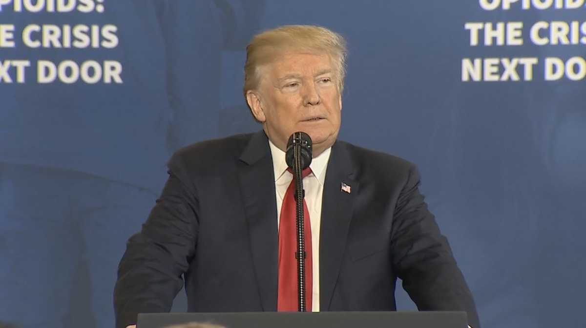 Trump targets Massachusetts sanctuary city as source of opioid problem