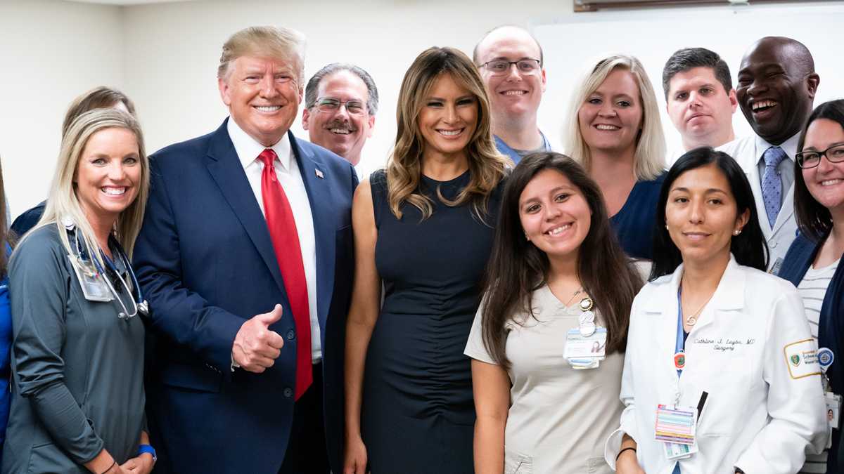 PHOTOS: President Trump visits victims, first responders in wake of ...