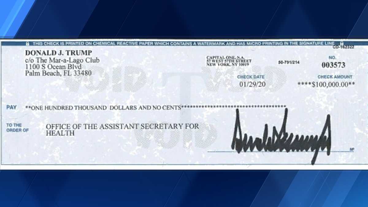 President Donald Trump donates 4th-quarter presidential salary to ... President Donald Trump donates 4th-quarter presidential salary to ...