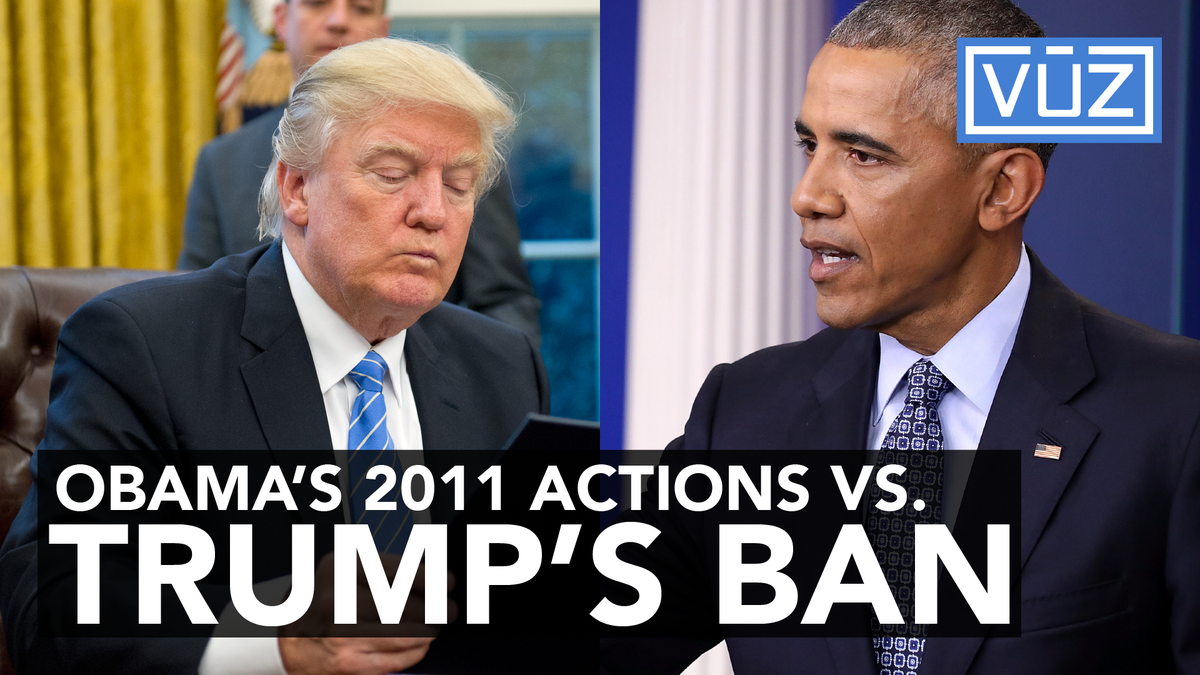 How similar is Trump’s travel ban to Obama’s actions in 2011?