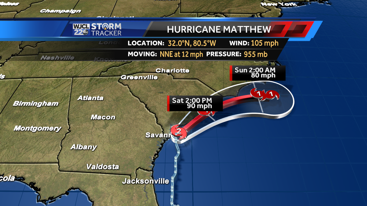 Matthew Hugging the Coast