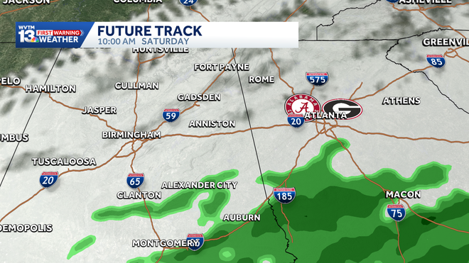 Alabama weather forecast: Chilly with rain at times
