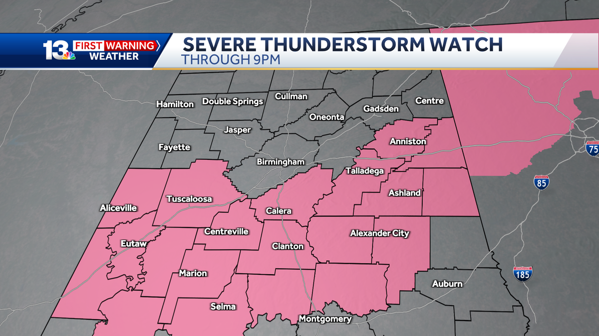 LIVE UPDATES: Tracking Alabama thunderstorms, damaging winds, hail