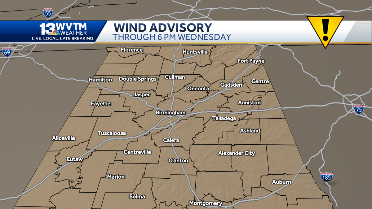 Alabama forecast: Strong winds continue overnight