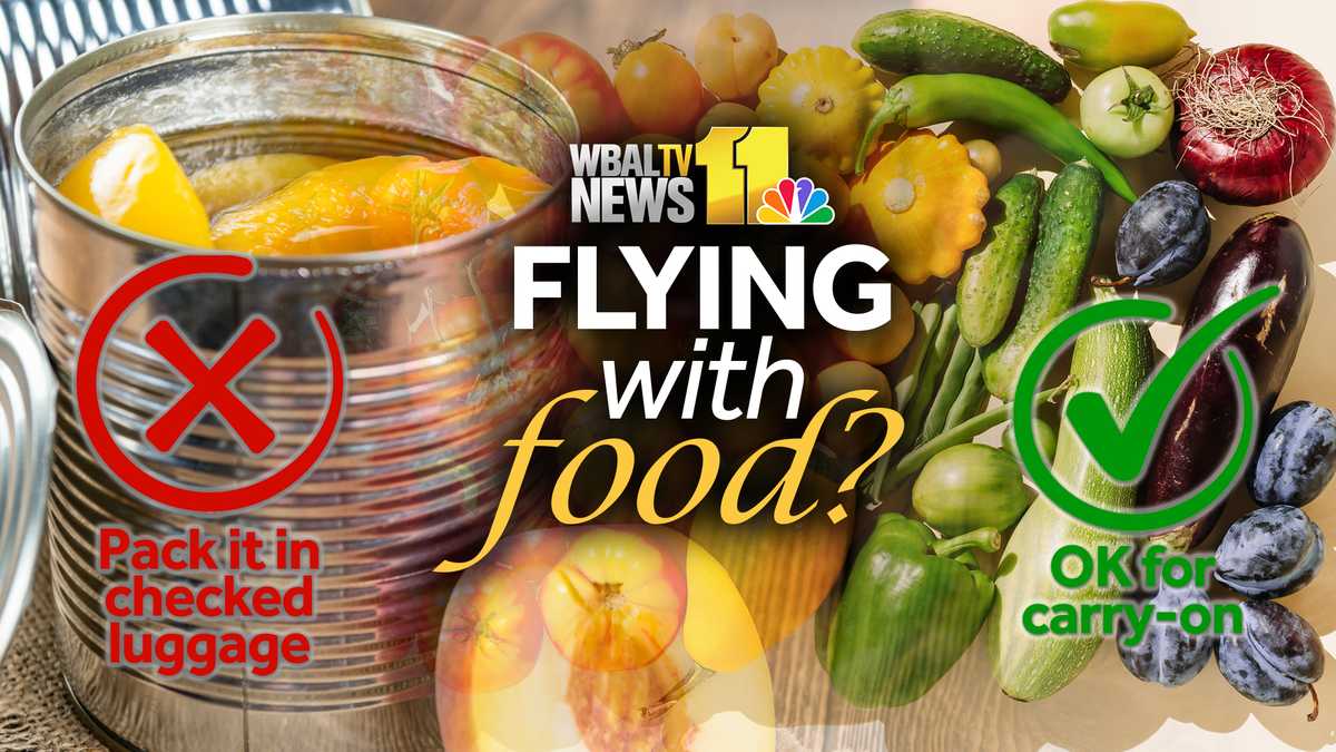 Flying with food? Here's what's allowed through security