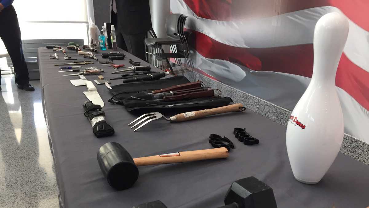 TSA reminding fliers to leave prohibited items at home