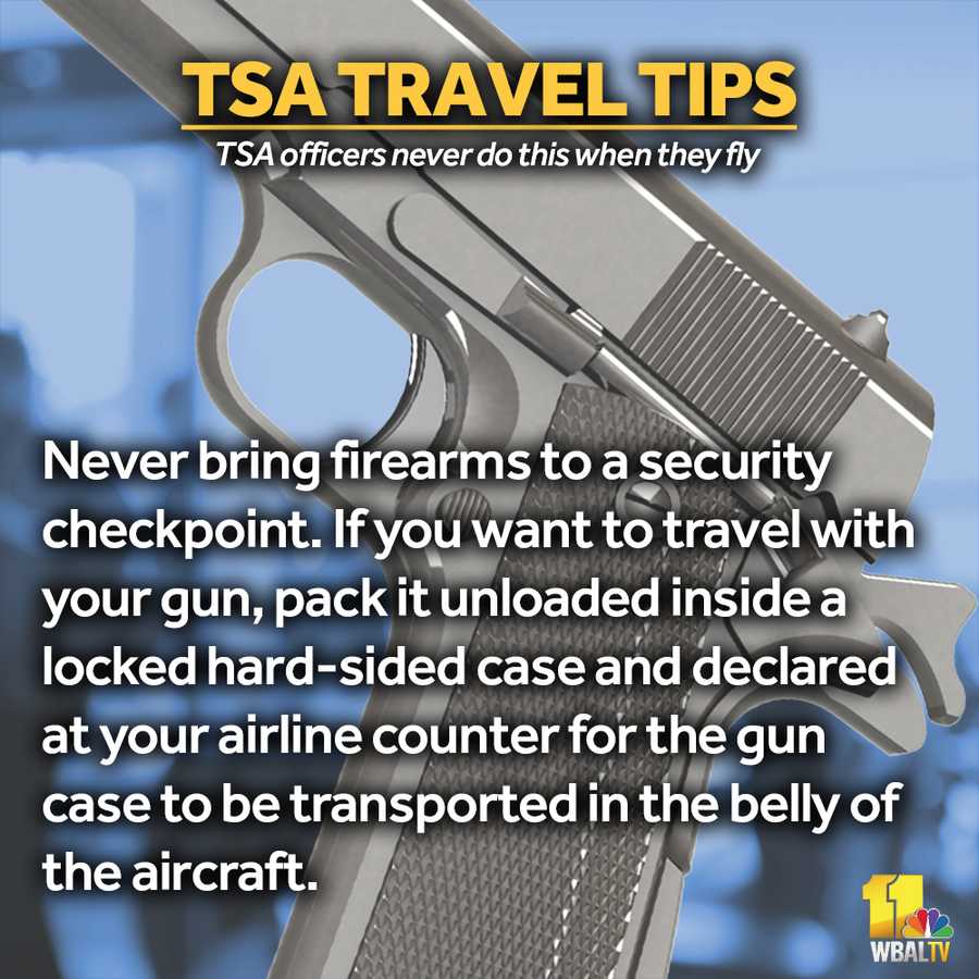 Travel Tips from the TSA: Do this, not that when flying