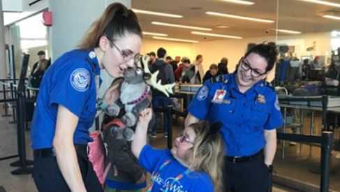 Portland TSA agents help make 6-year-old's wish come true