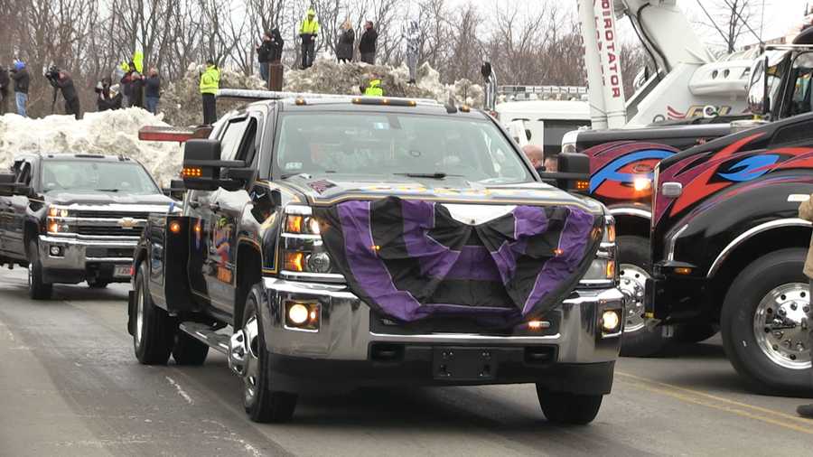 Images: Funeral procession for tow truck driver Daniel Coady