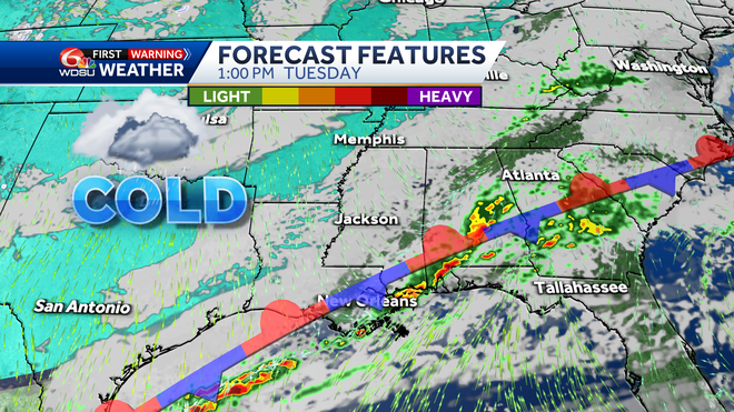 New Orleans weather forecast how much will it rain when it starts