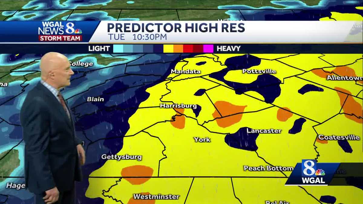 Heavy rain for south-central Pa.