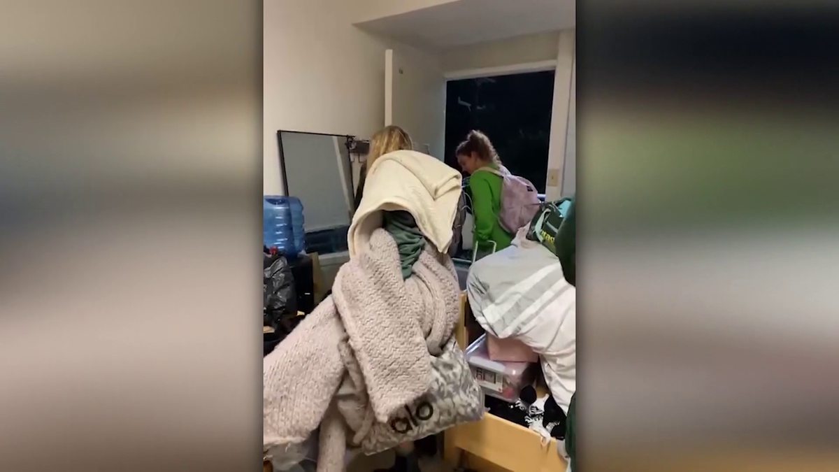 Massachusetts students studying at Tulane University ride out Ida on campus